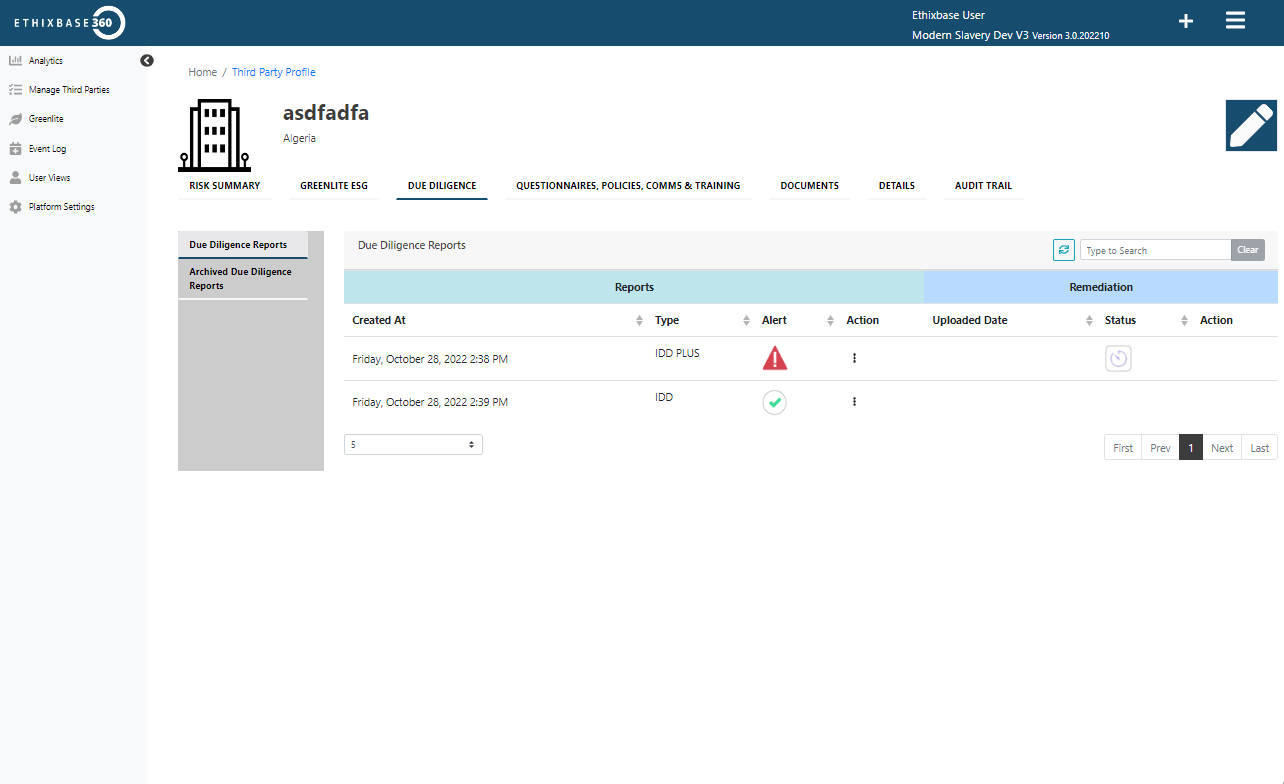Capabilities: Enhanced DD - Ethixbase360